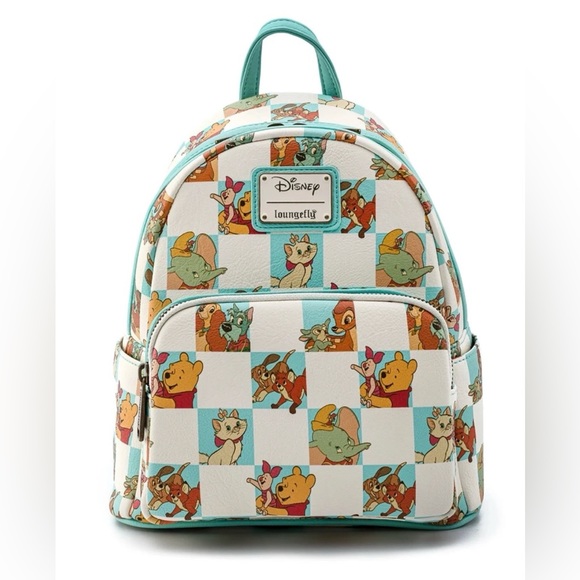 Loungefly | Bags | Loungeflydisney Classic Characters Checker Pattern ...